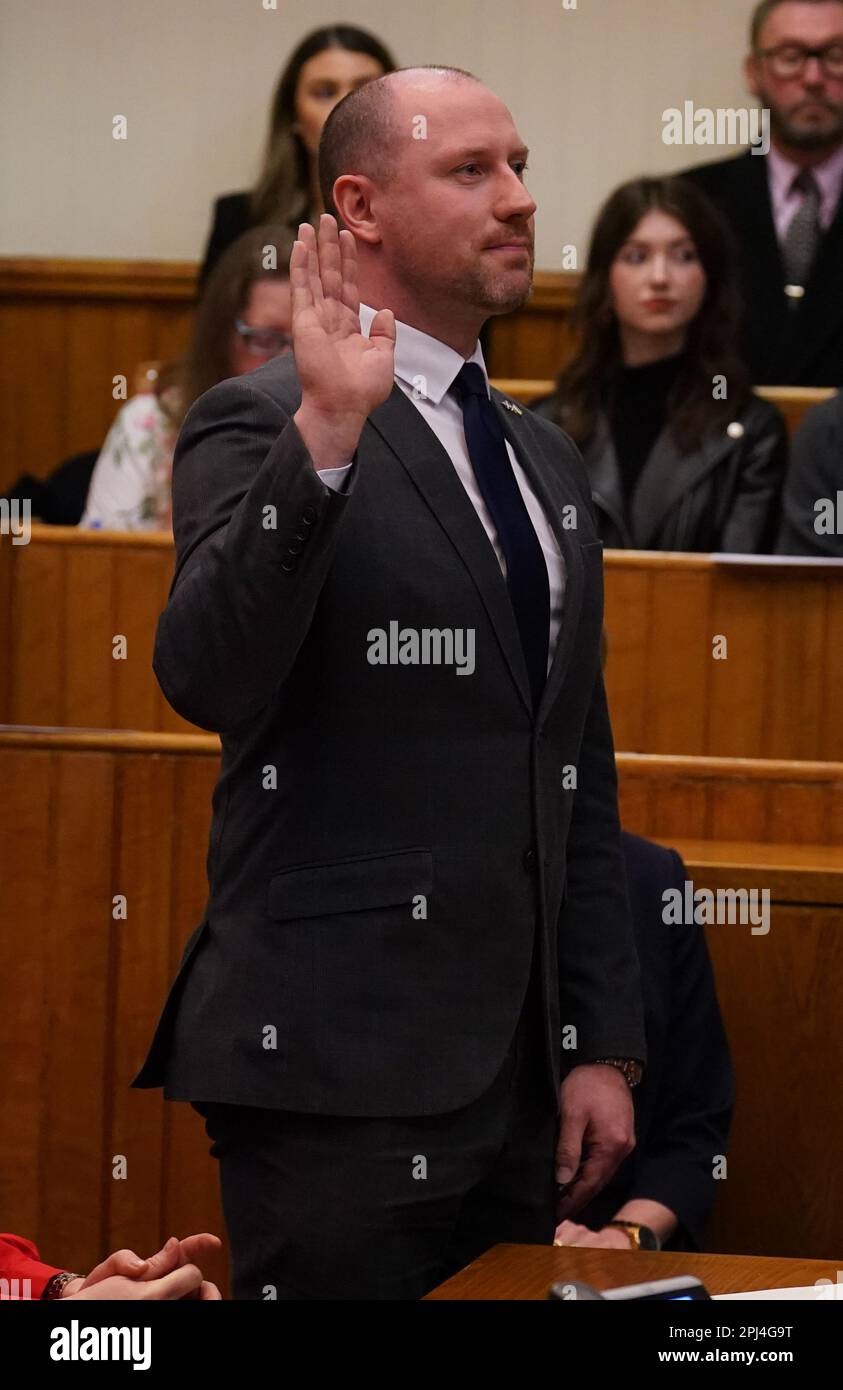 Wellbeing Economy, Fair Work and Energy Secretary, Neil Gray, is sworn ...