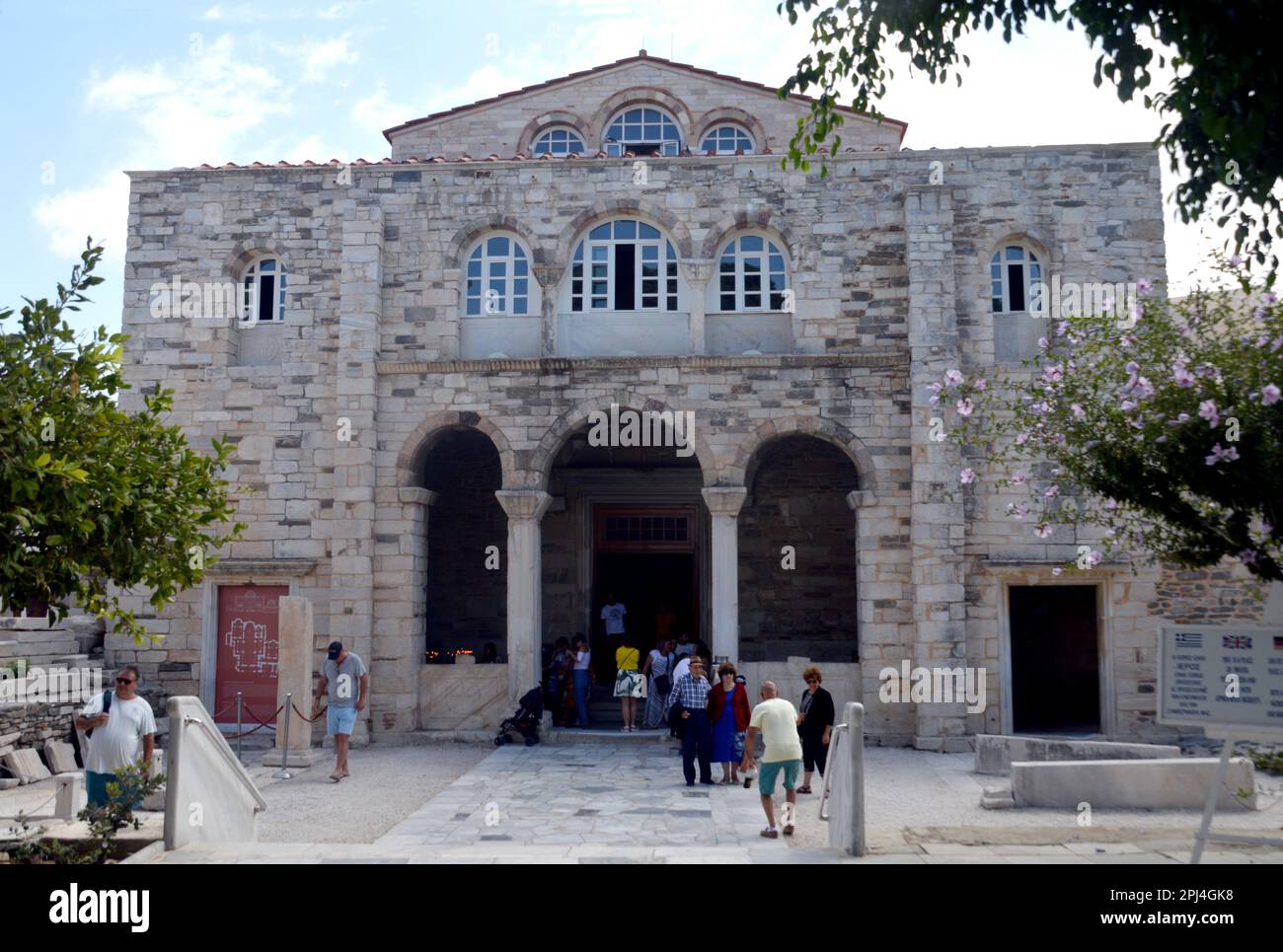 Greece, Island of Paros. Parikia: Panagia Ekatontapiliani ("Church with ...