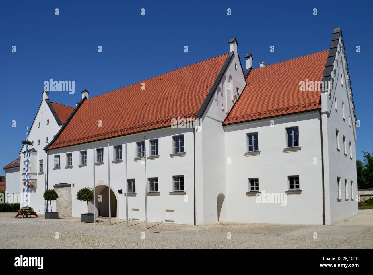 Germany, Bavaria, Rain am Lech: the Altes Schloss (Old Castle) was ...