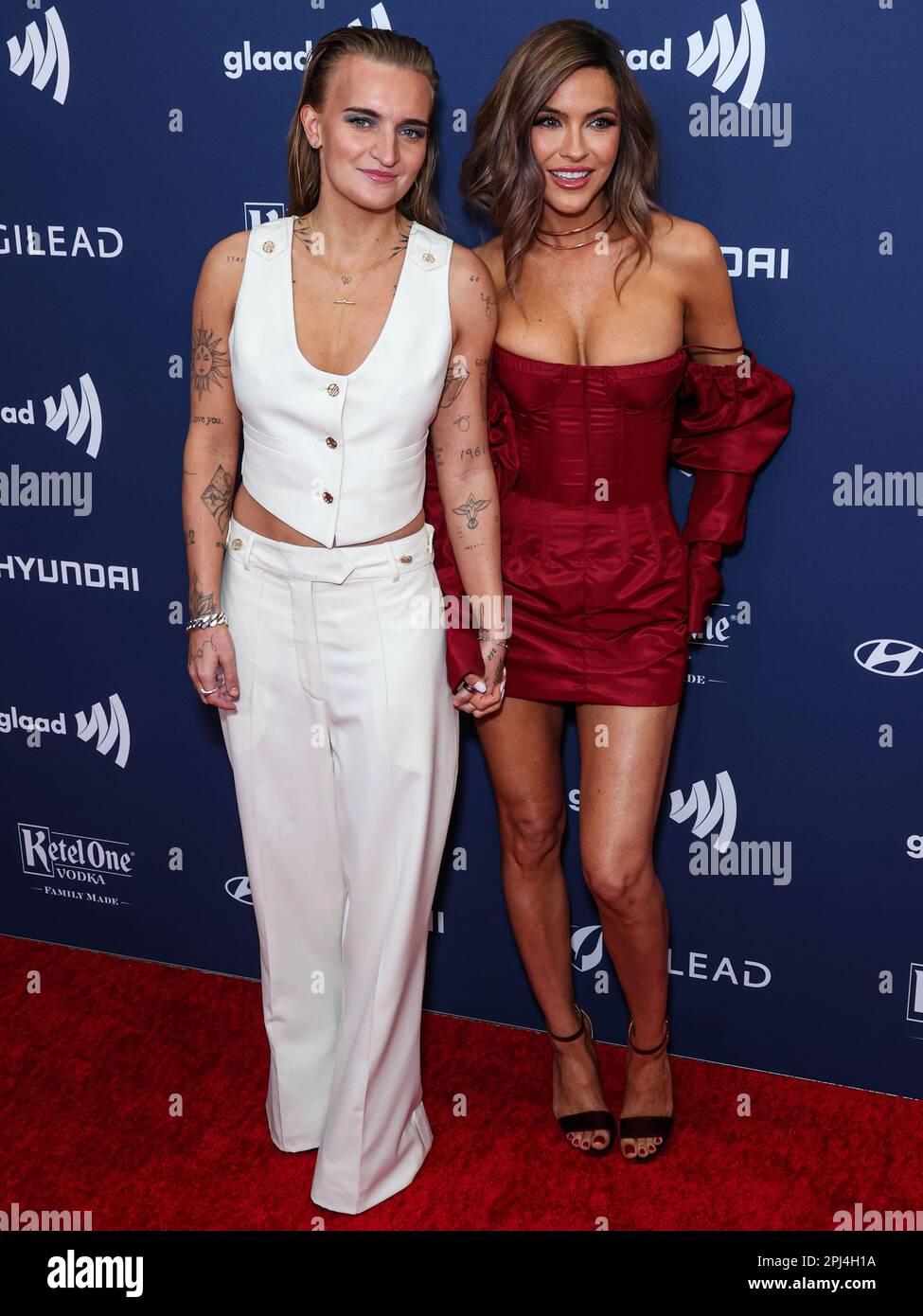 BEVERLY HILLS, LOS ANGELES, CALIFORNIA, USA - MARCH 30: G Flip and ...