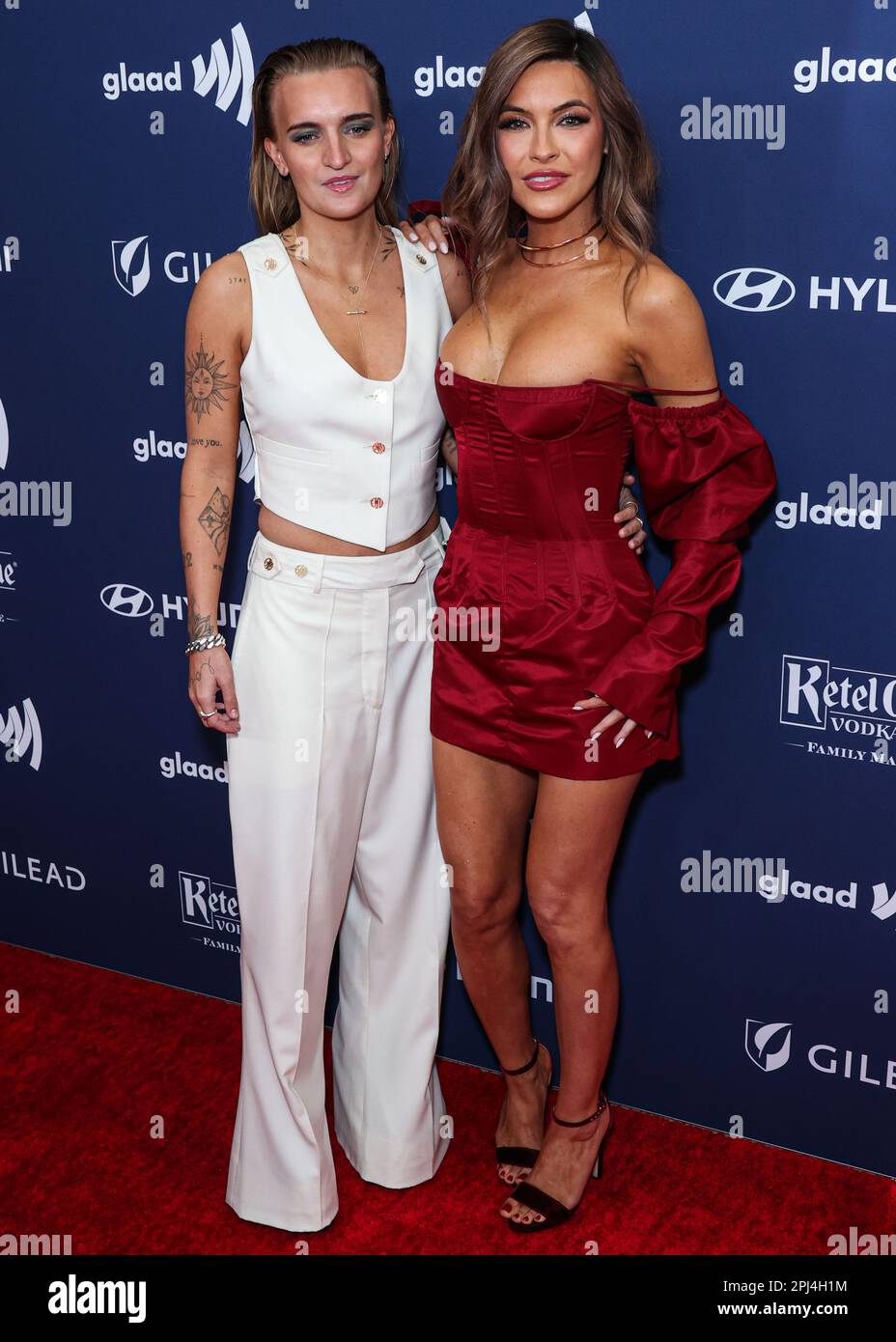 BEVERLY HILLS, LOS ANGELES, CALIFORNIA, USA - MARCH 30: G Flip and ...