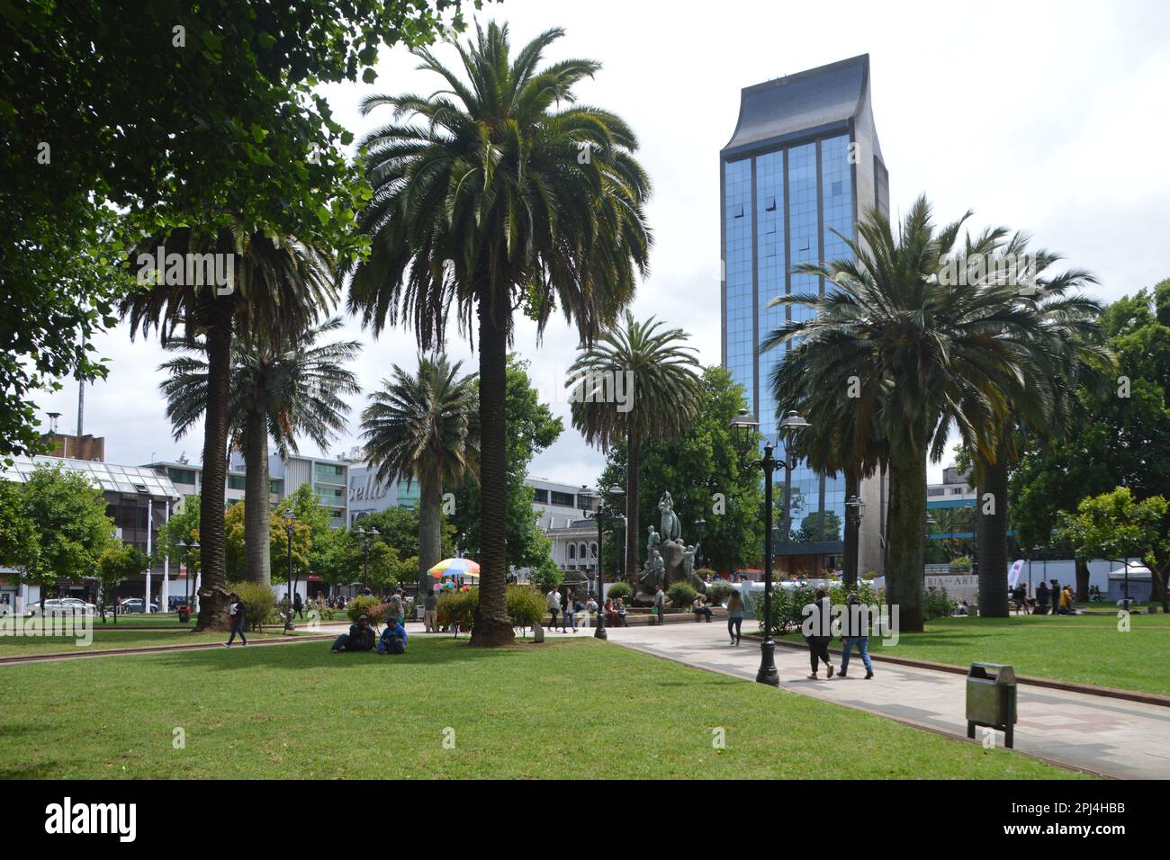 Chile. Temuco: Plaza de Armas Anibal Pinto is the main square and hub ...