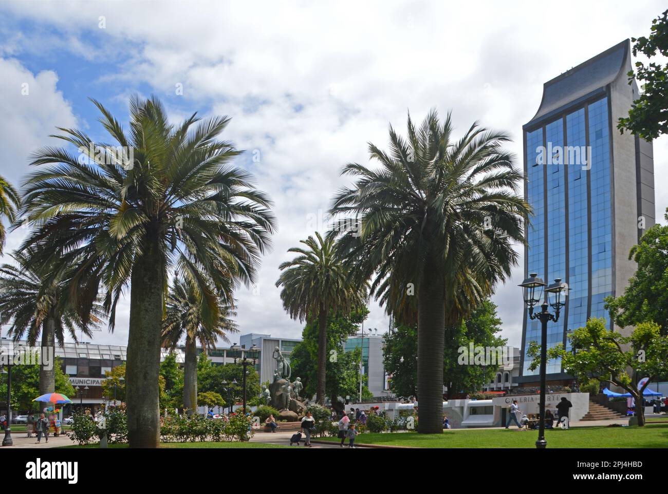 Chile. Temuco: Plaza de Armas Anibal Pinto is the main square and hub ...
