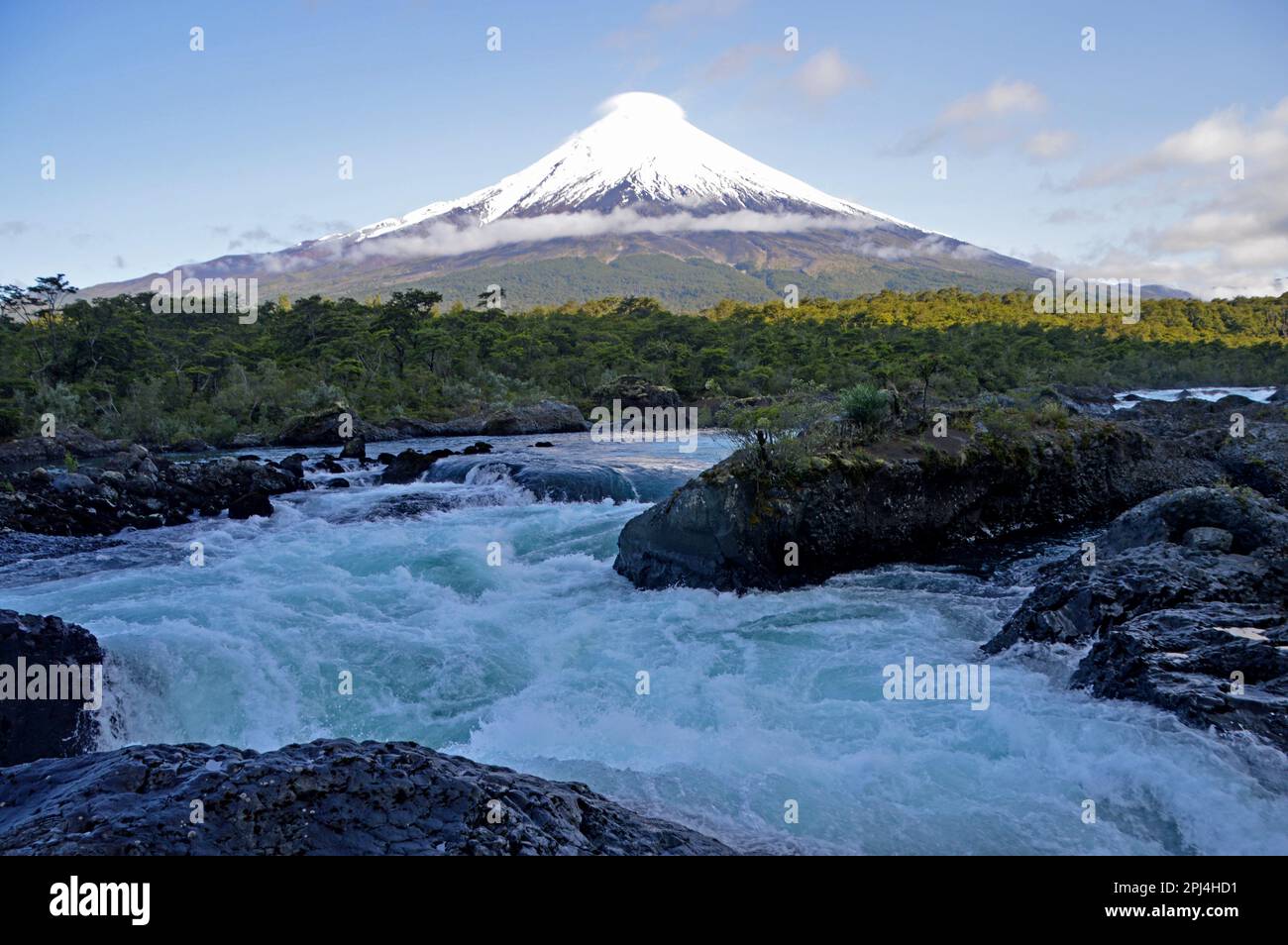 Petrohué river waterfalls hi-res stock photography and images - Alamy
