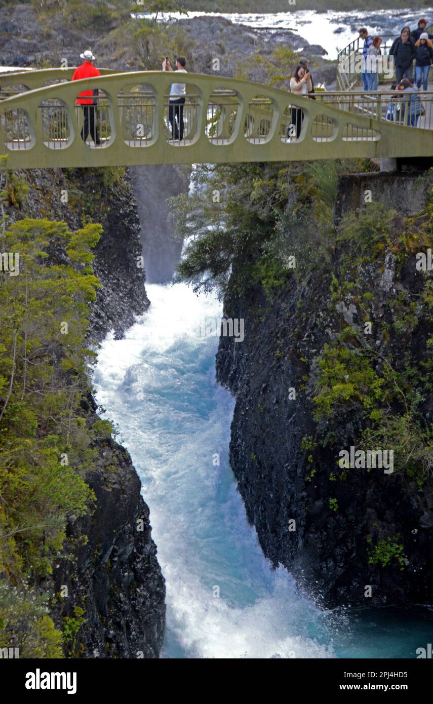 Chile. Puerto Varas: Vicente Perez Rosales National Park: visitor ...