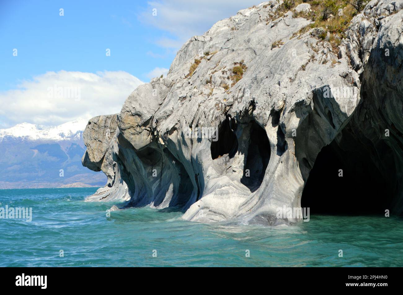 Chile, Puerto Rio Tranquilo: Capilla (Chapel) de Marmol, a series of ...