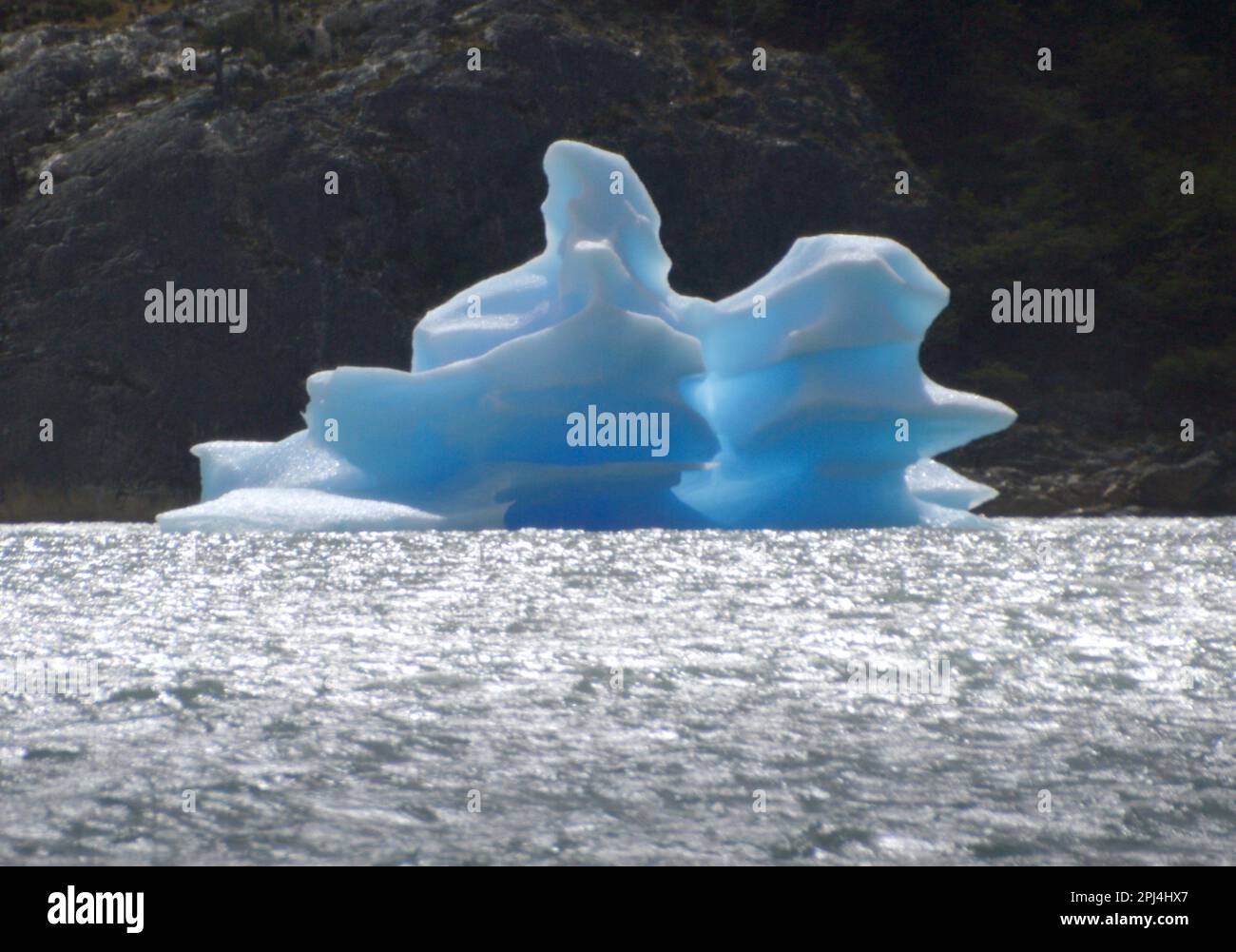 Argentina, Los Glaciares National Park: iceberg on Lago Argentino Stock ...