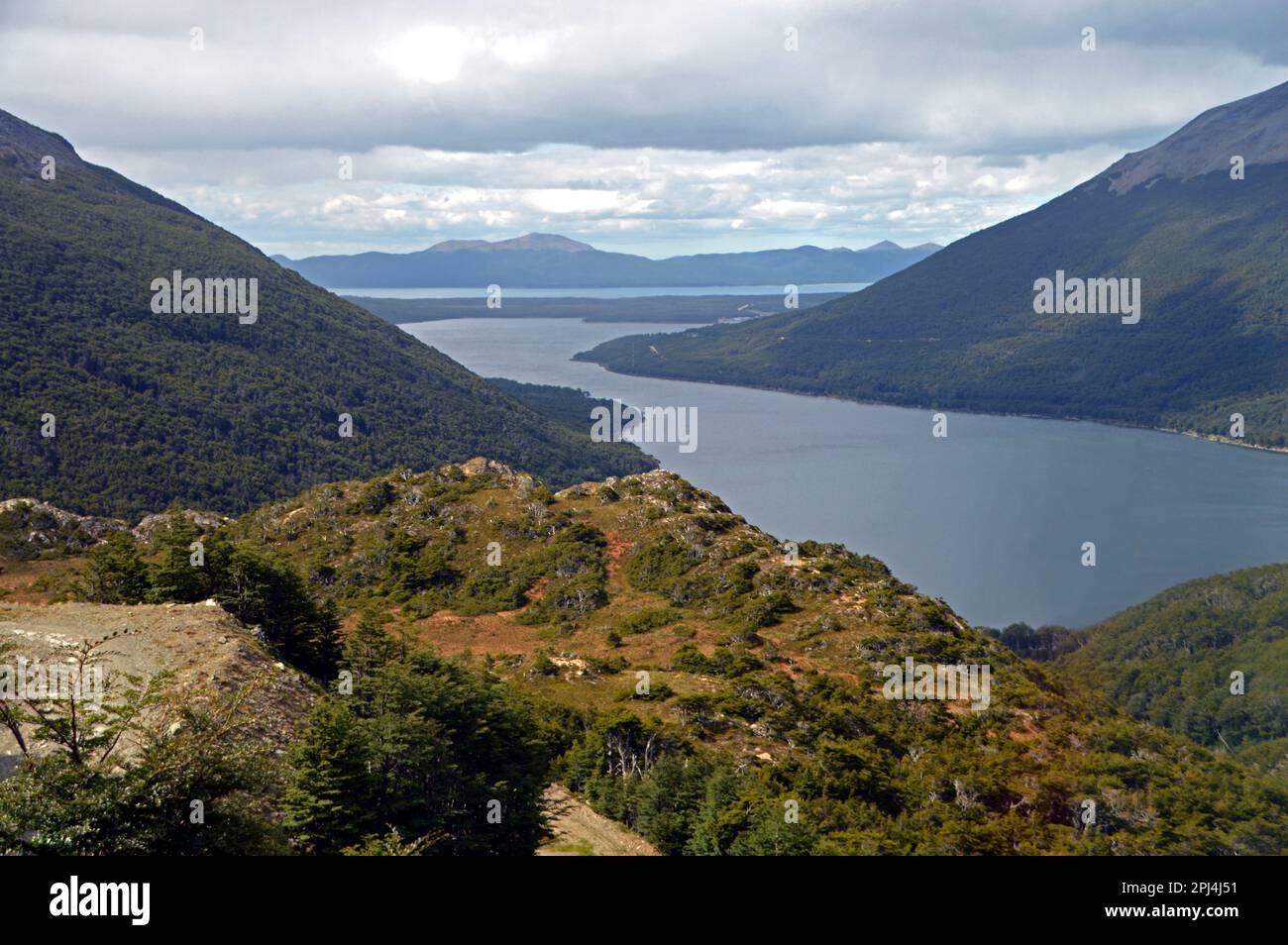 Argentina, Tierra del Fuego: Lago Fagnano (or Lago Cami) is about 98 ...