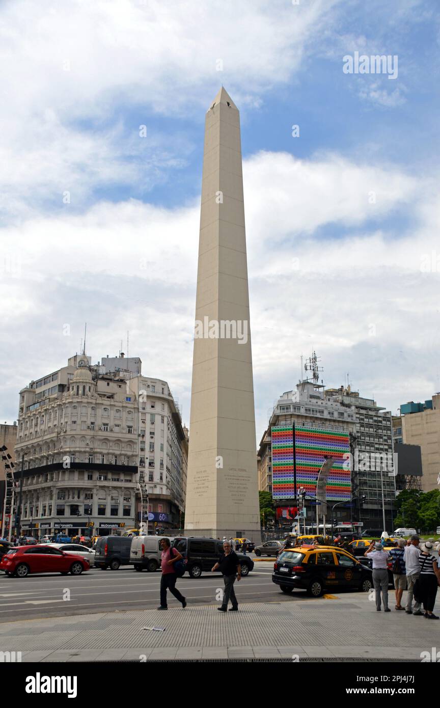 Argentina, Buenos Aires: the Obelisco (Obelisk), a landmark of the city ...