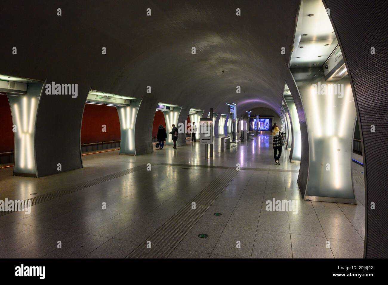 Metro Line 4 Budapest Stock Photo - Alamy