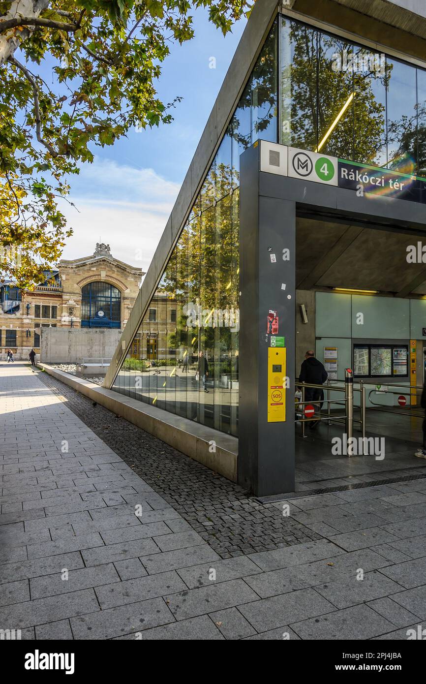 Metro Line 4 Budapest Stock Photo - Alamy