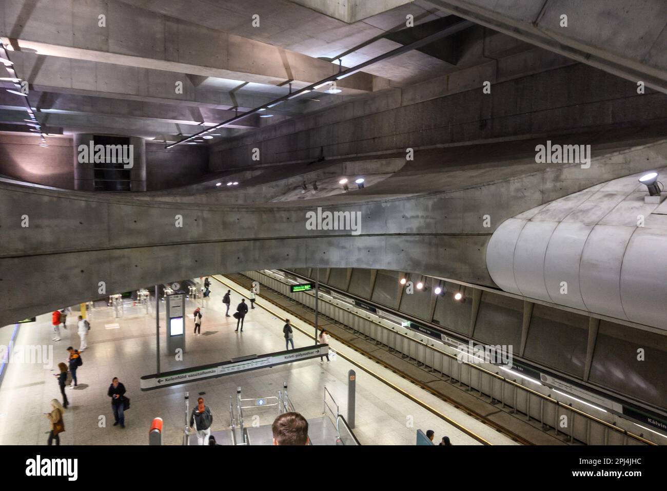 Metro Line 4 Budapest Stock Photo - Alamy