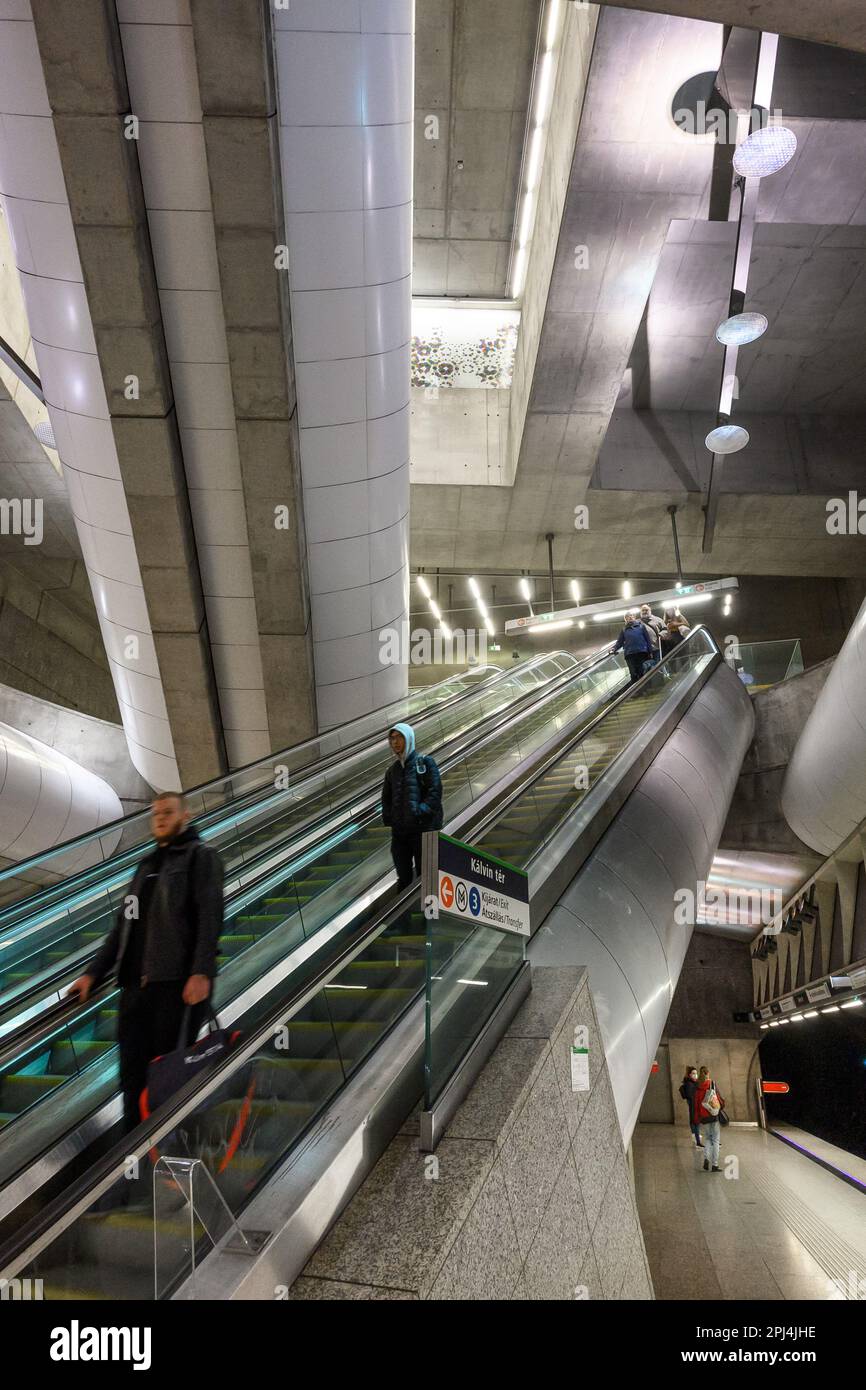 Metro Line 4 Budapest Stock Photo - Alamy