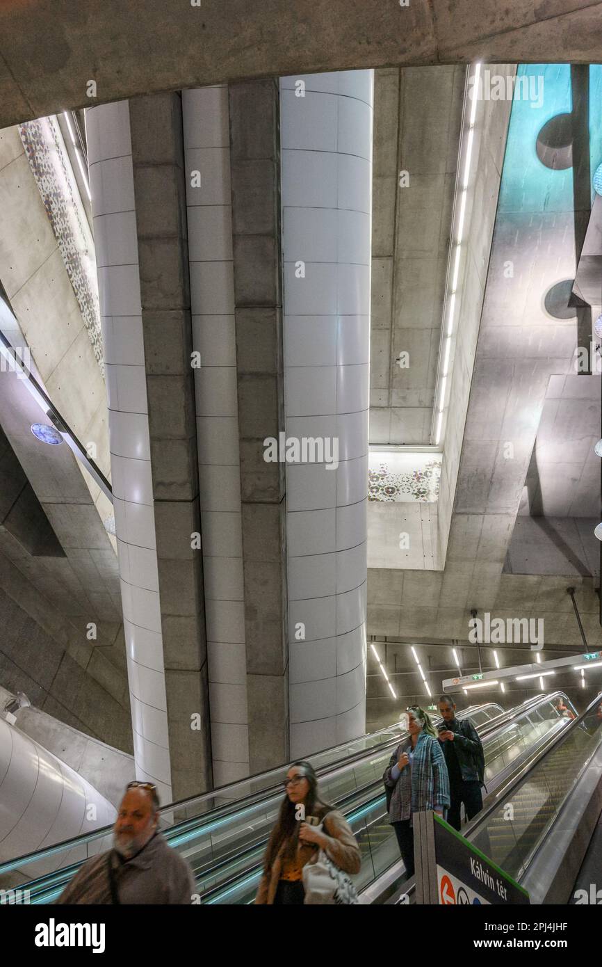 Metro Line 4 Budapest Stock Photo - Alamy