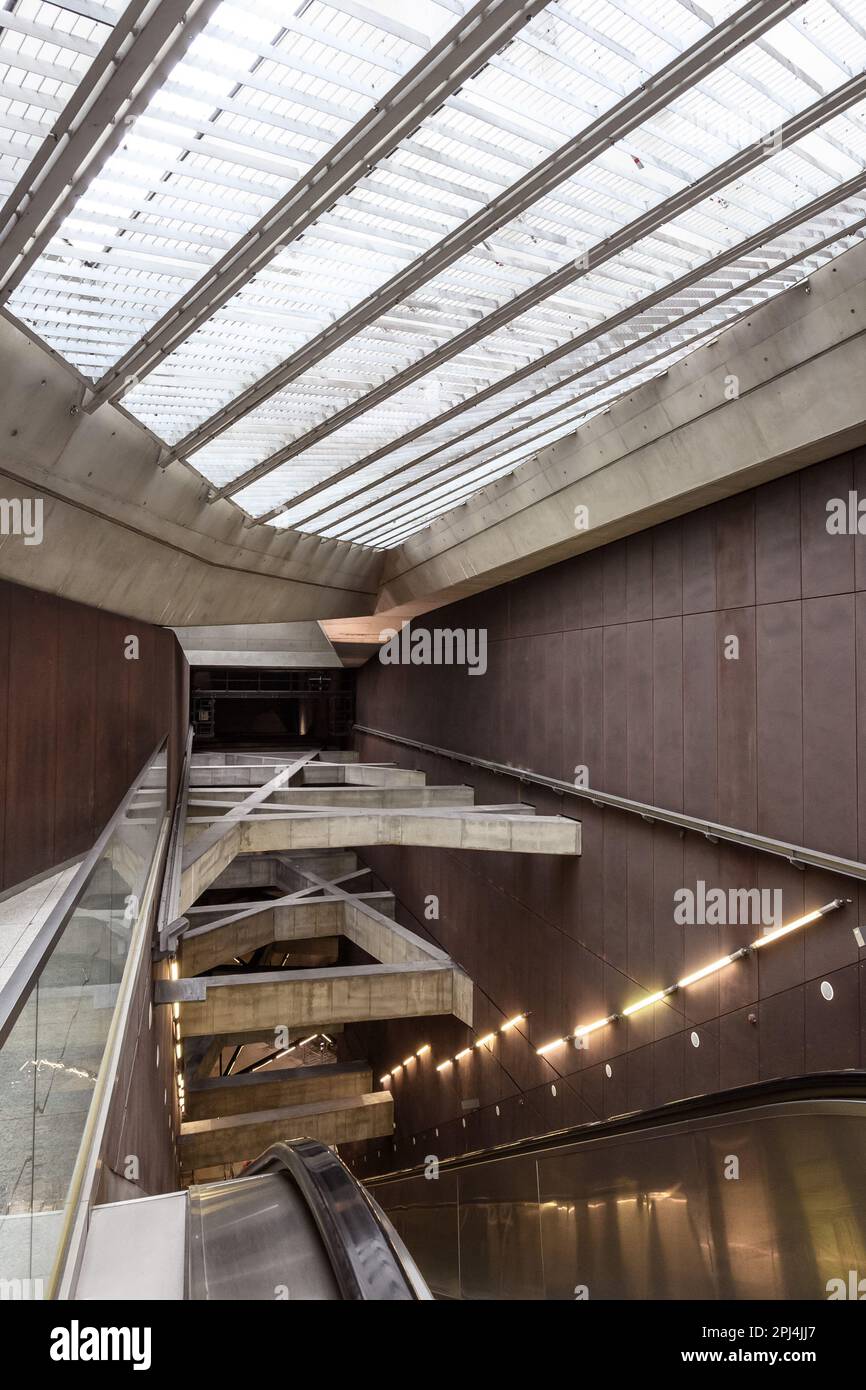 Metro Line 4 Budapest Stock Photo - Alamy