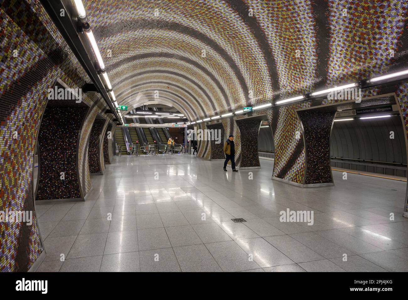 Metro Line 4 Budapest Stock Photo - Alamy