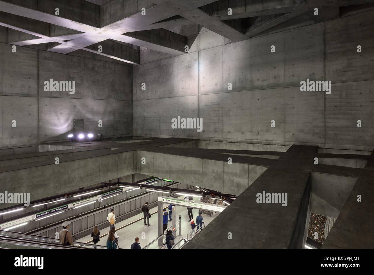 Metro Line 4 Budapest Stock Photo - Alamy