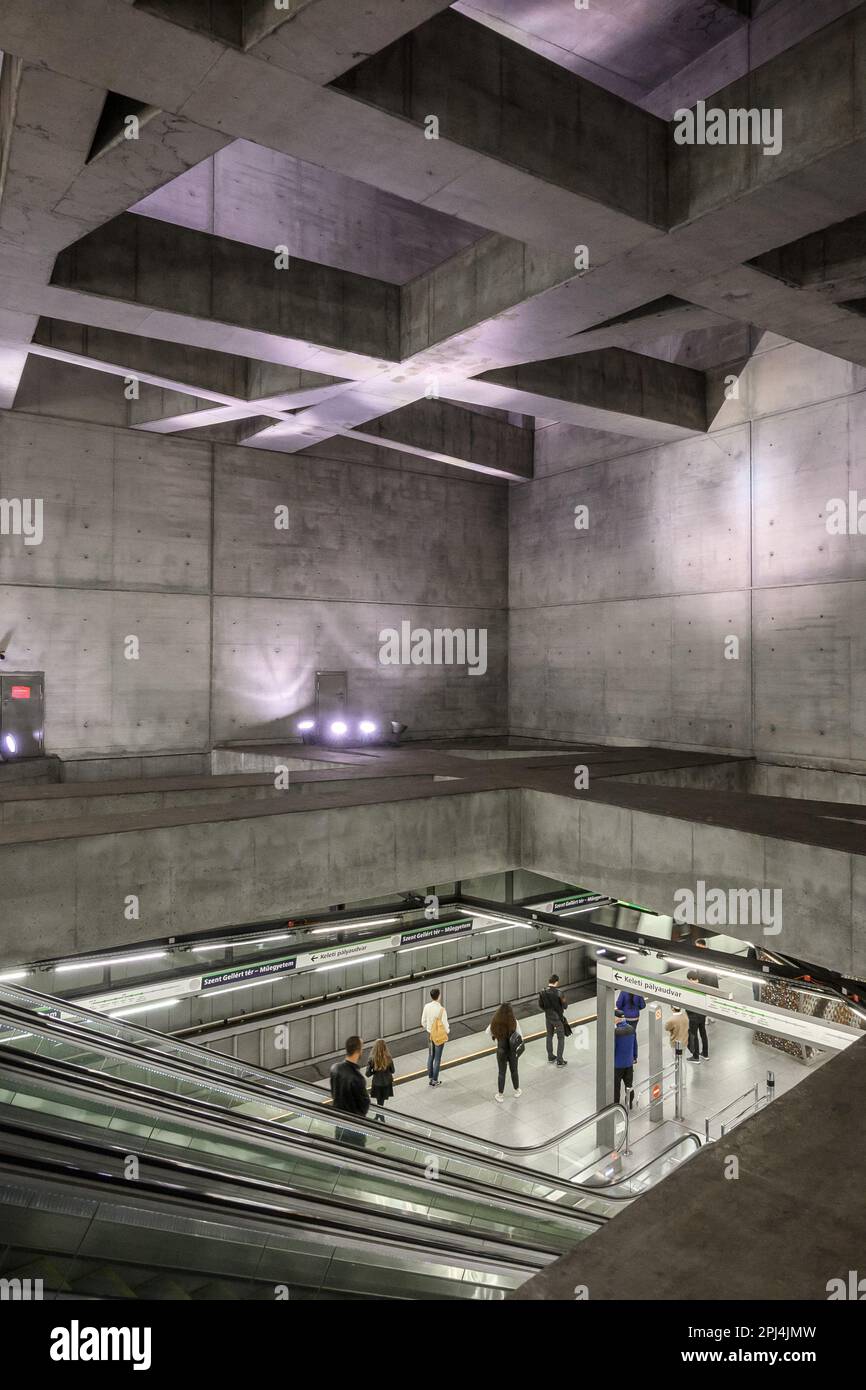 Metro Line 4 Budapest Stock Photo - Alamy