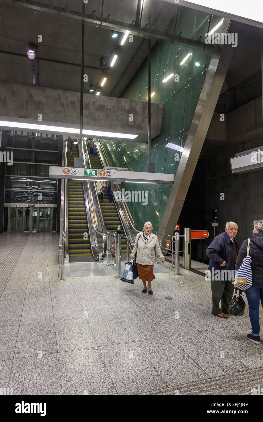 Metro Line 4 Budapest Stock Photo - Alamy