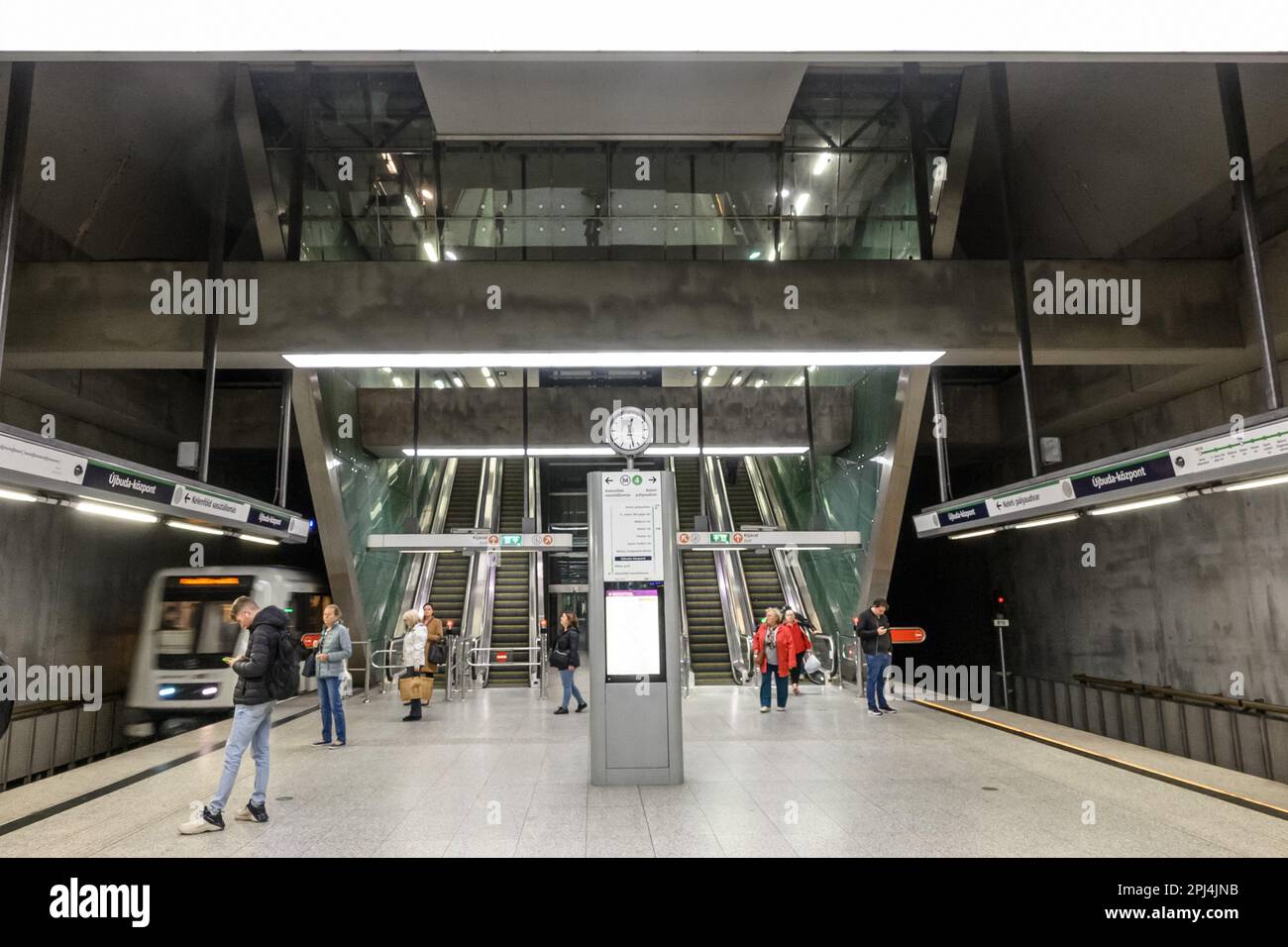 Metro Line 4 Budapest Stock Photo - Alamy