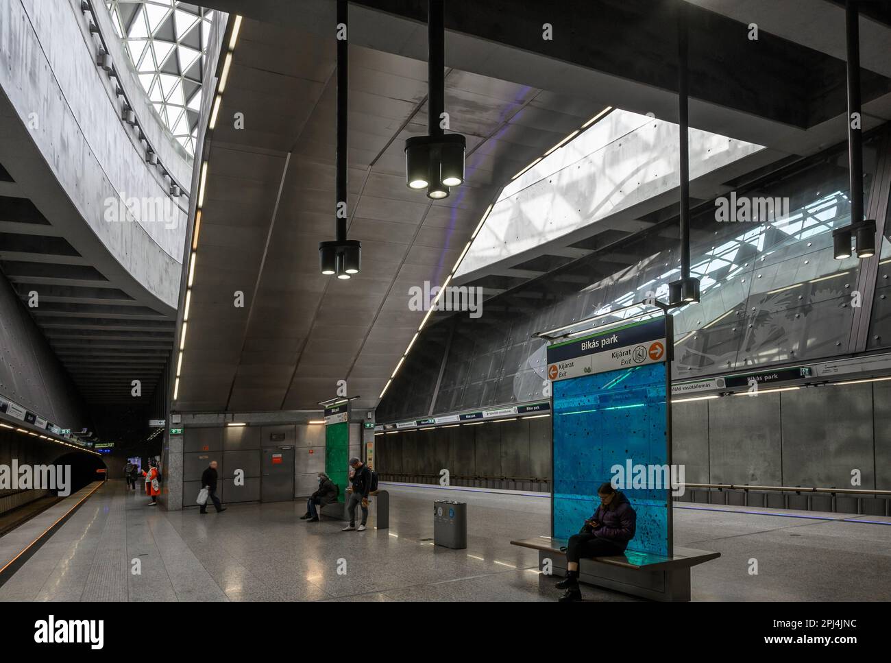 Metro Line 4 Budapest Stock Photo - Alamy