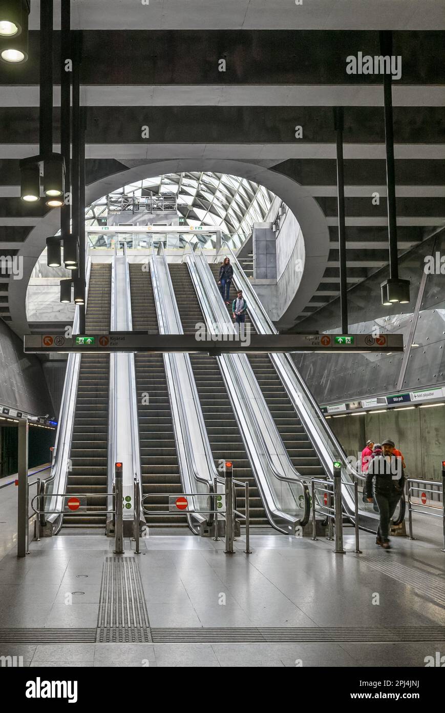 Metro Line 4 Budapest Stock Photo - Alamy