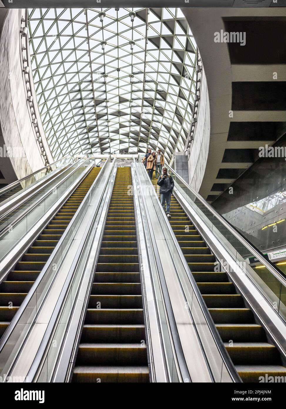 Metro Line 4 Budapest Stock Photo - Alamy