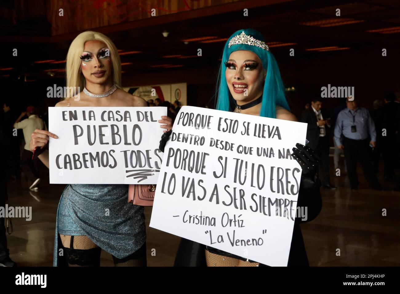 Non Exclusive: March 30, 2023, Mexico City, Mexico: Two transgender ...