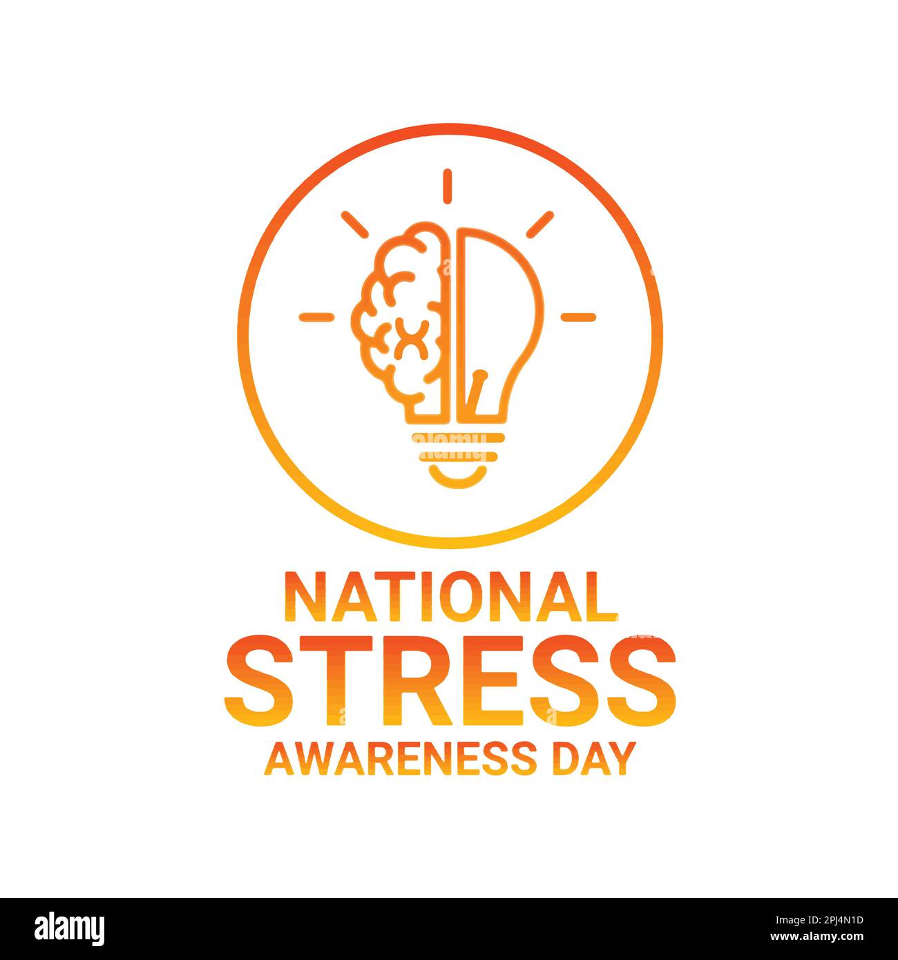 Stress Awareness Day Logo National Stress Awareness Day Infographics