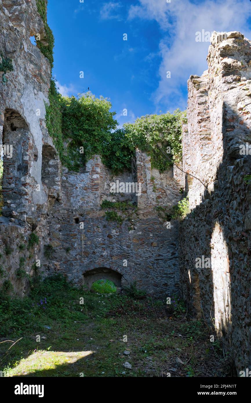 Castle of Mystras , Greece. Mystras was a Byzantine state in the ...
