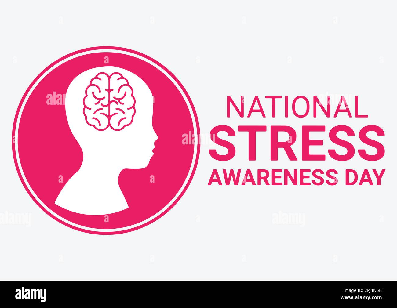 Stress Awareness Day Logo National Stress Awareness Day Infographics