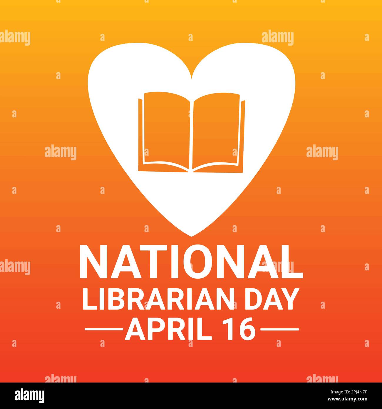 National Librarian Day. April 16. Holiday concept. Template for ...