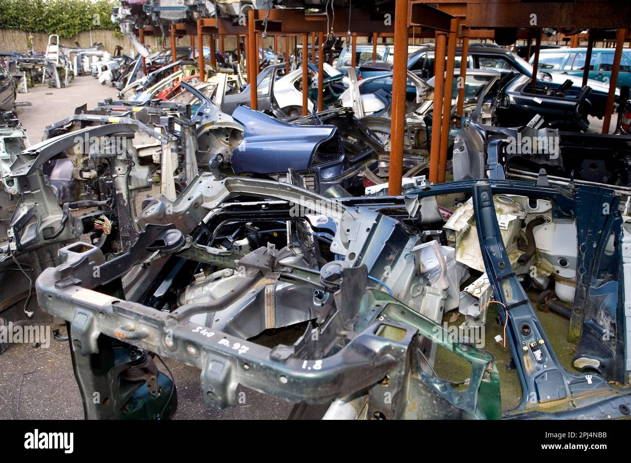 Cars on a scrapyard to recycle - Netherlands. vvbvanbree fotografie ...