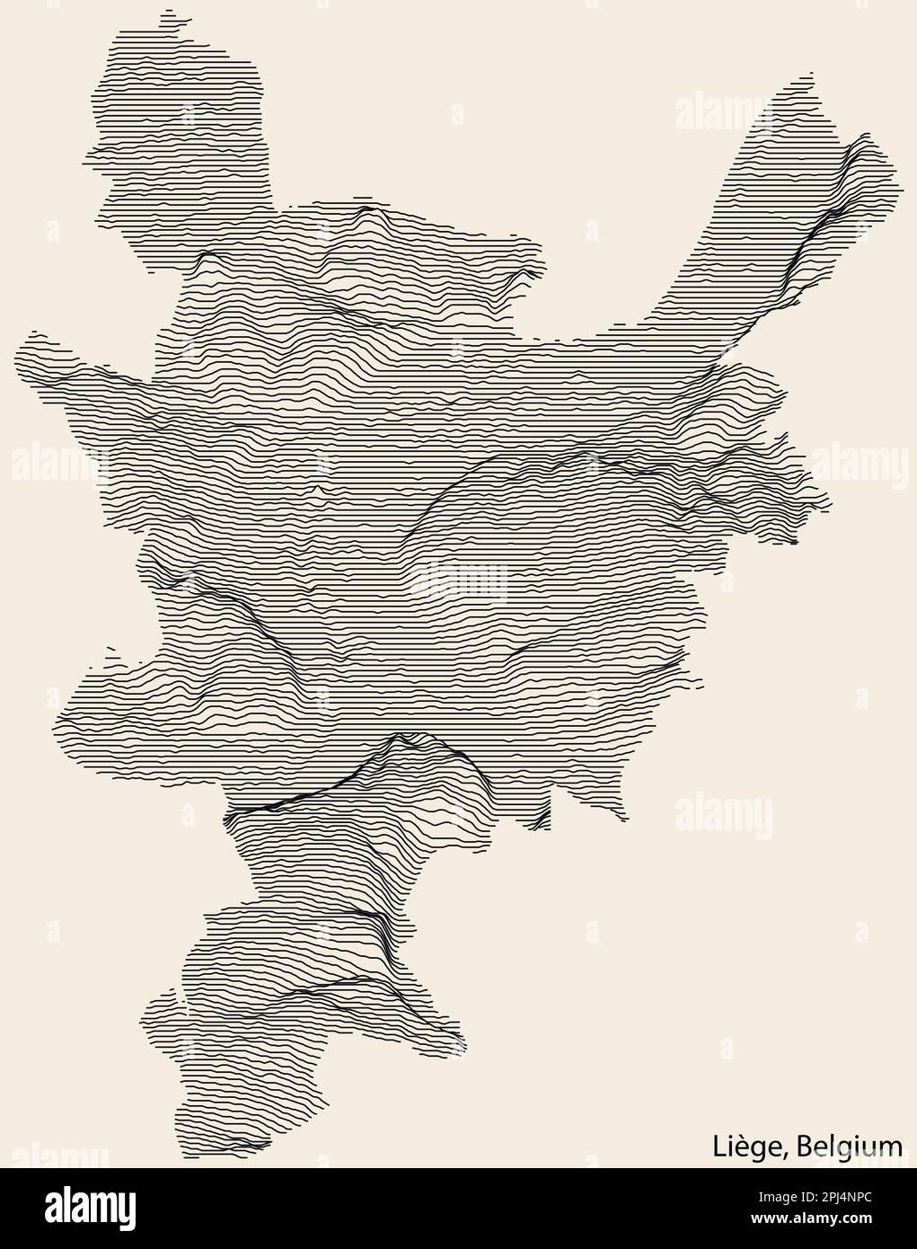 Relief map belgium relief Stock Vector Images - Alamy