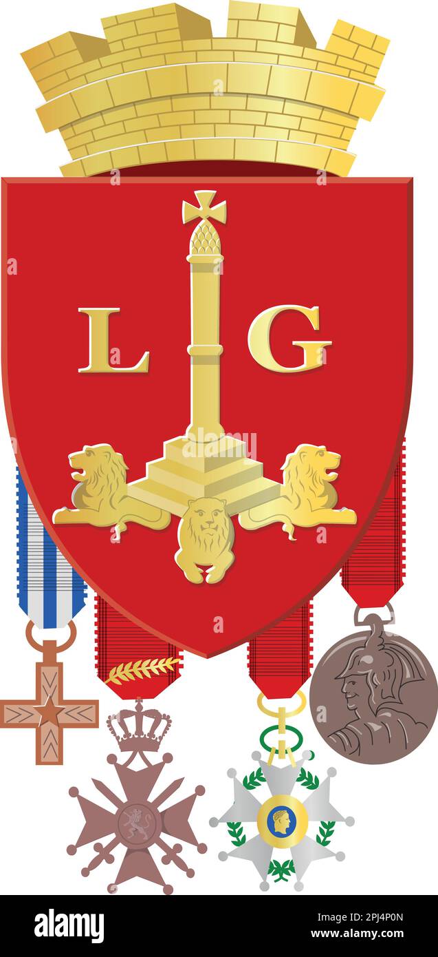 Coat of arms of LIÈGE, BELGIUM Stock Vector Image & Art - Alamy