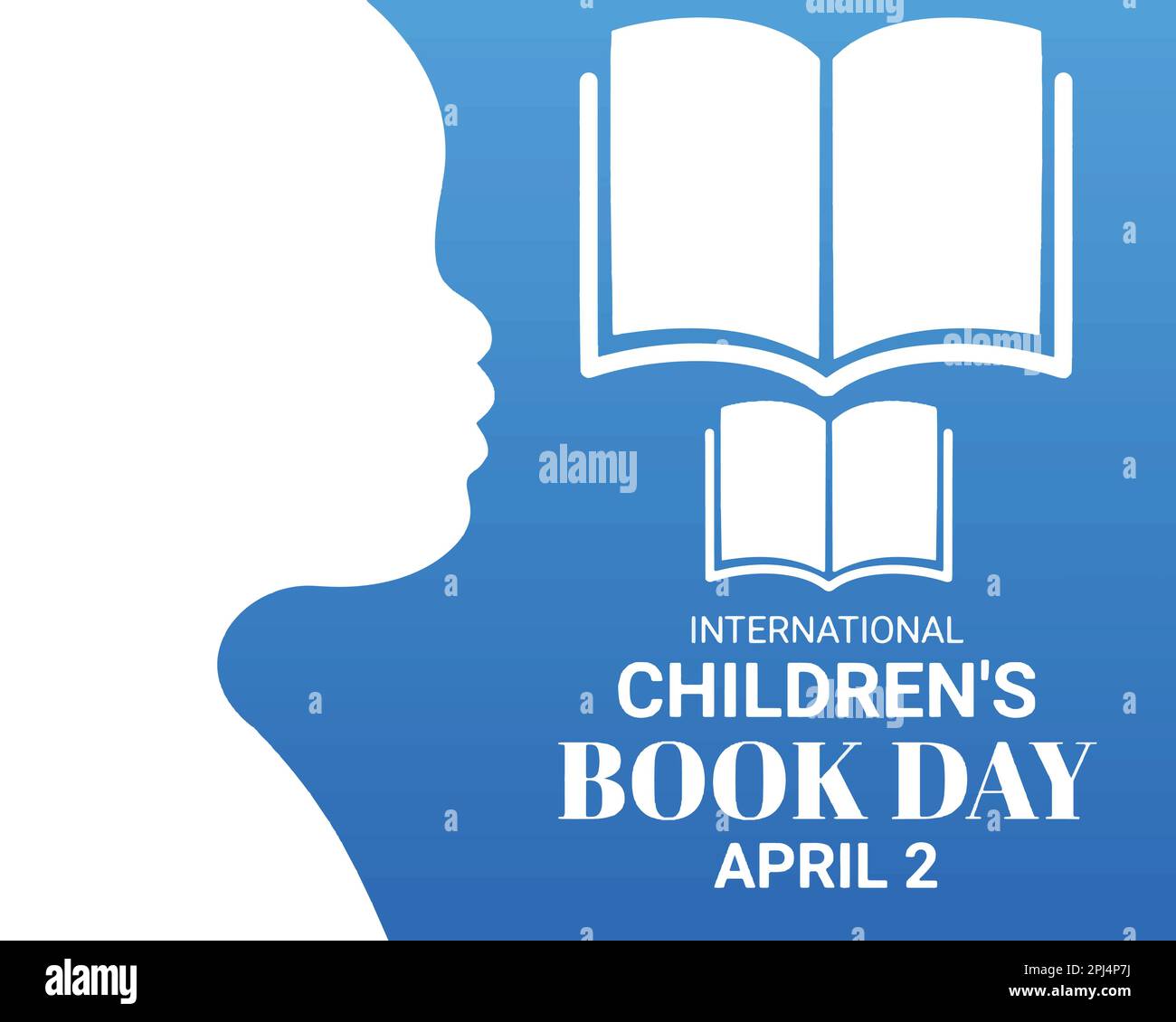 Vector illustration International Children's Book Day. April 2. Holiday ...