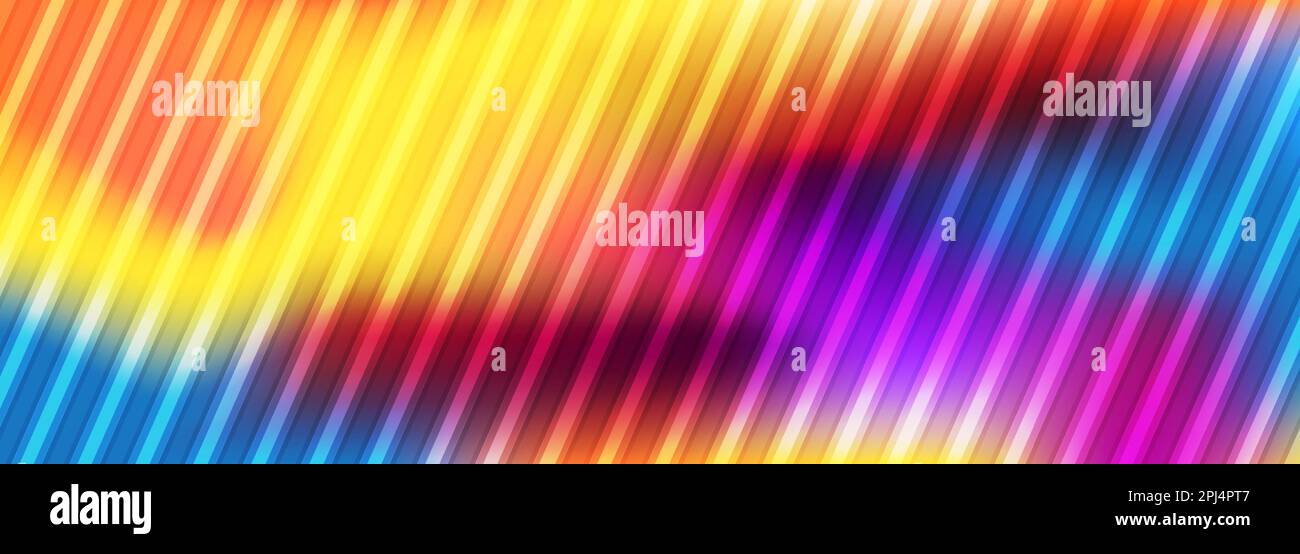 Striped bright colorful wide rainbow colors vector abstract background ...