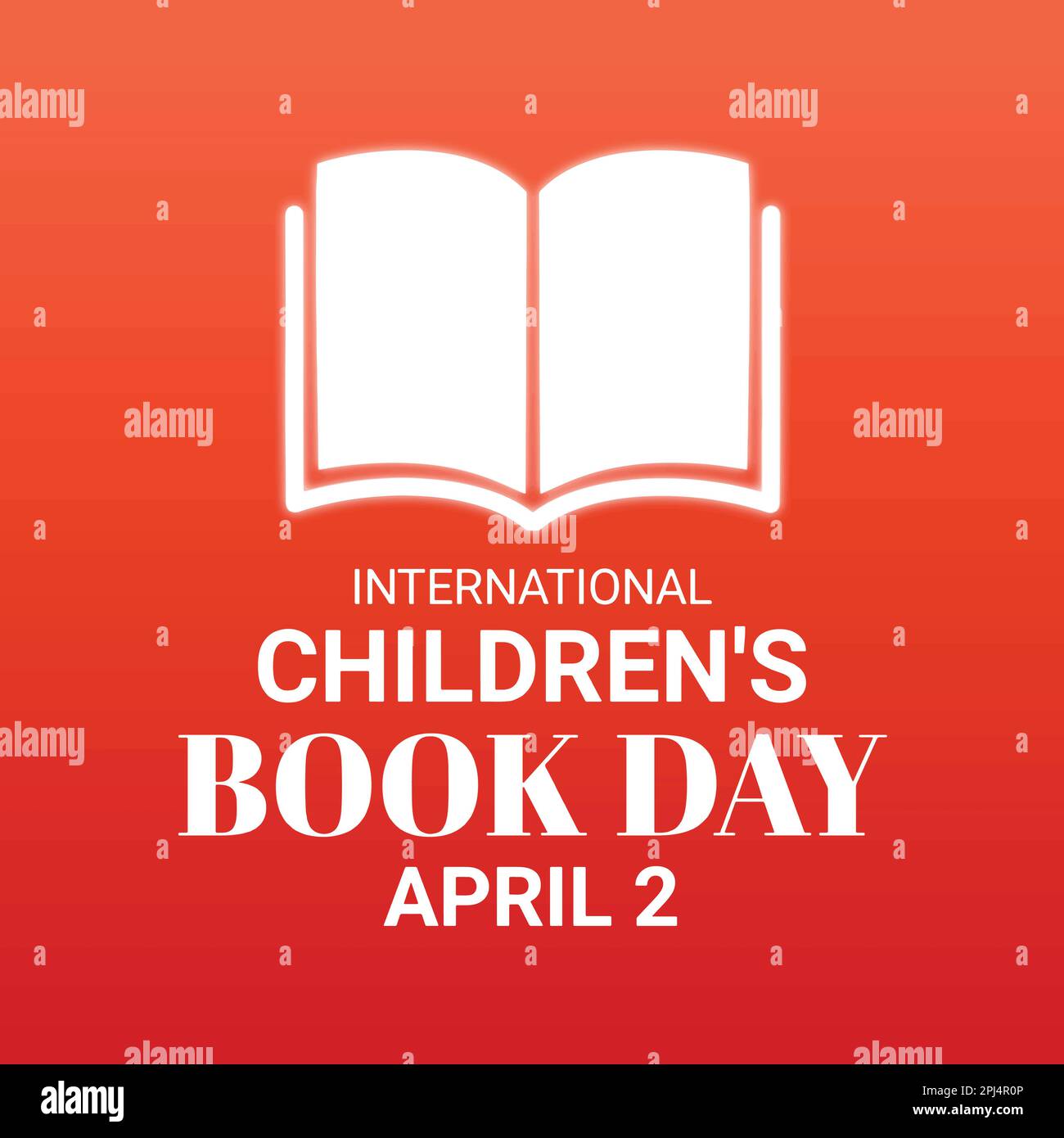 International Children's Book Day vector illustration design on lite ...