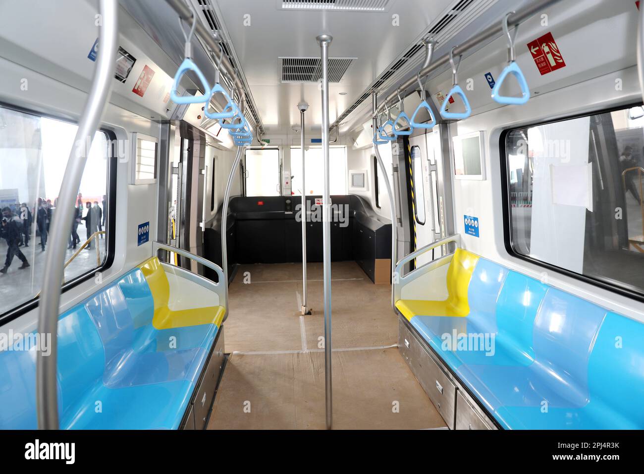 QINGDAO, CHINA - MARCH 31, 2023 - The locomotive of a train without a ...