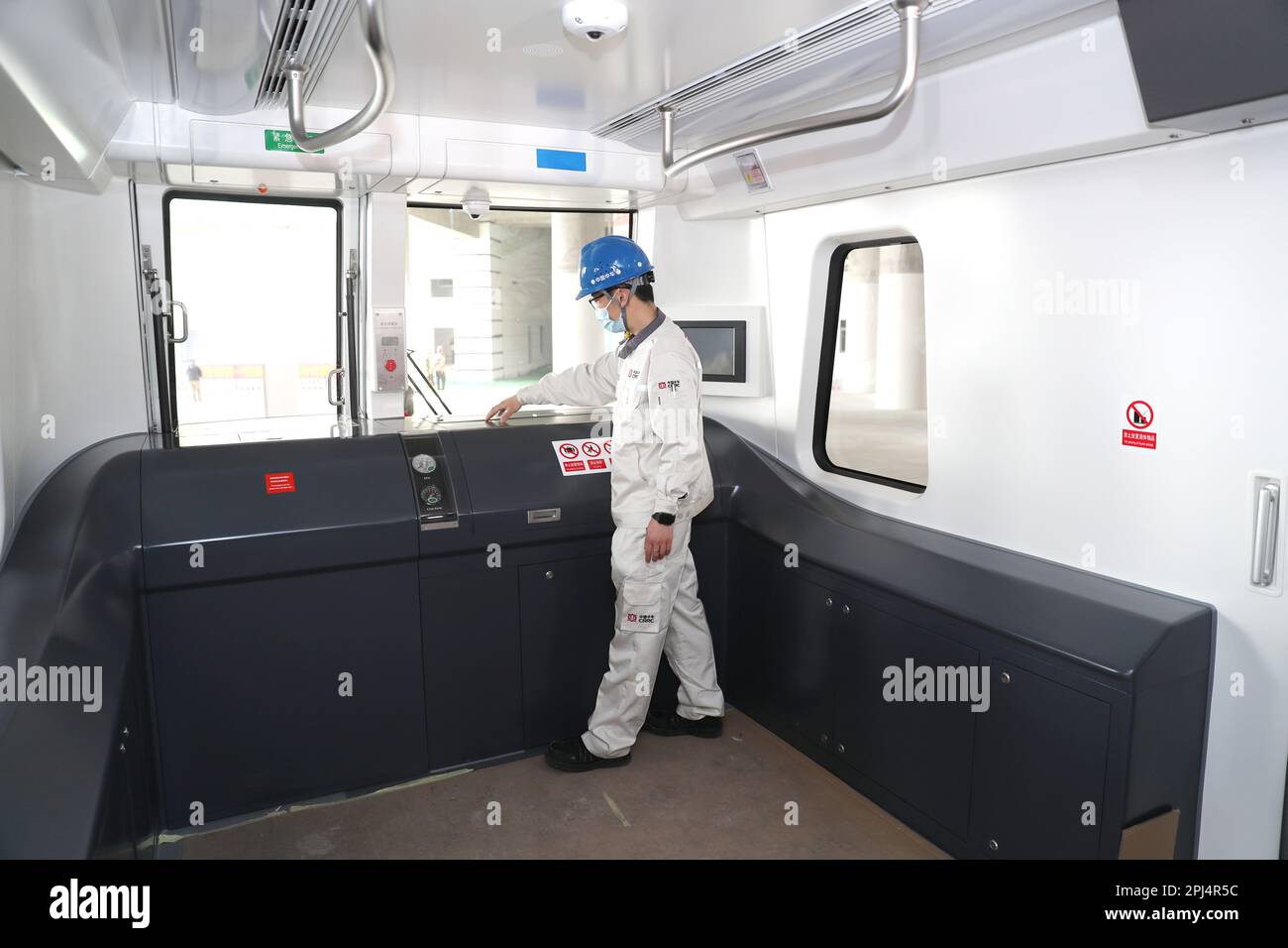 QINGDAO, CHINA - MARCH 31, 2023 - Technicians prepare vehicles in ...