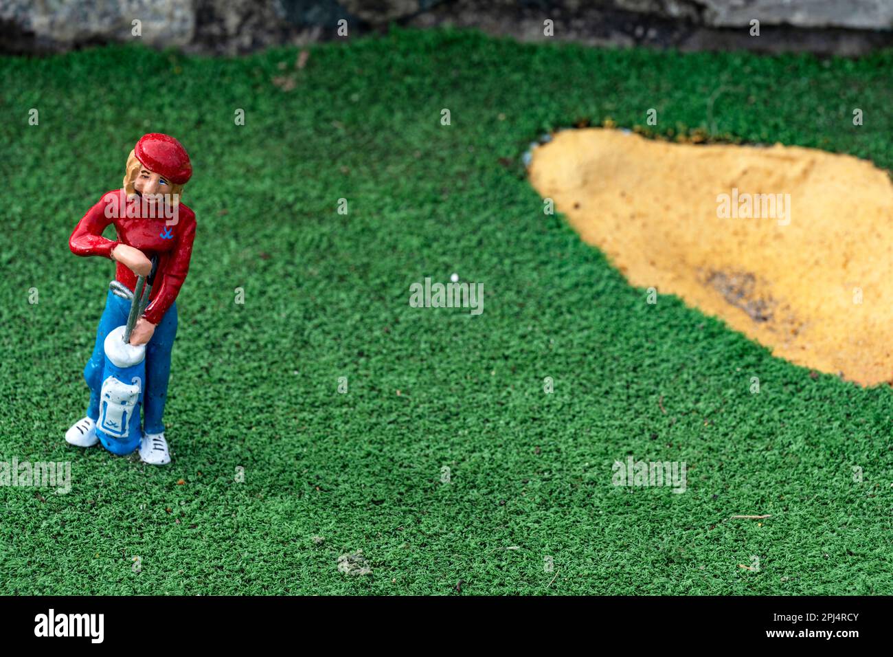 Miniature lady golfer hi-res stock photography and images - Alamy