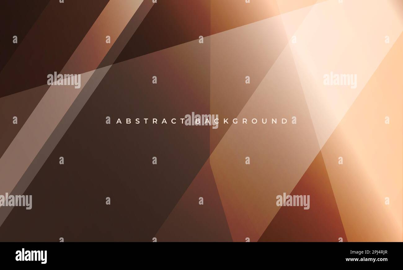 Modern brown abstract background with geometric shapes. Vector ...