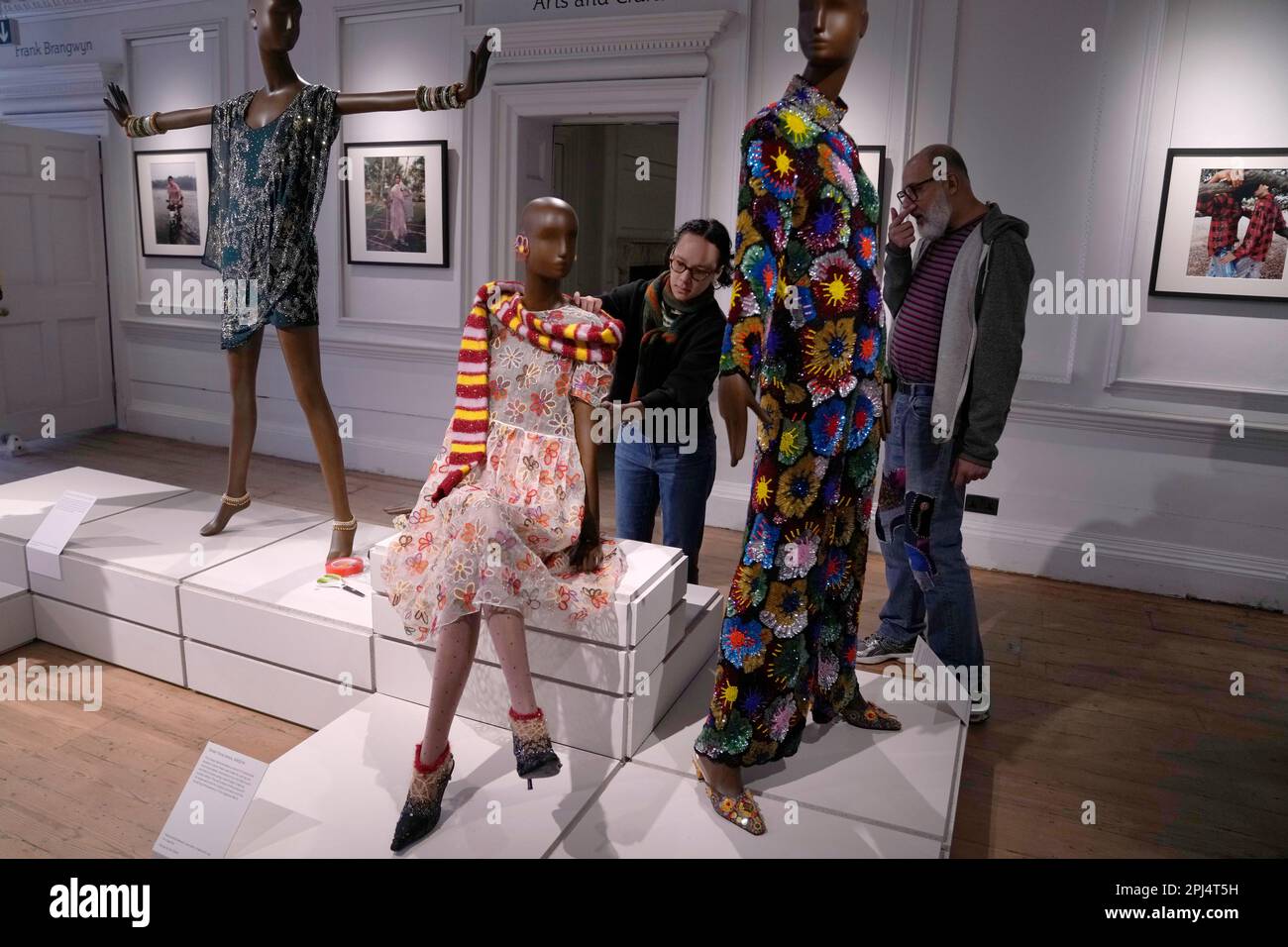 Final preparations are made to designs on display for British Indian ...