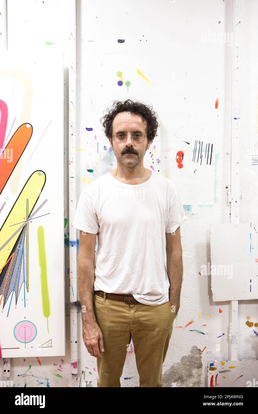 Sixe Paredes, artista urbano. Barcelona, fotografía del año 2018 Stock ...