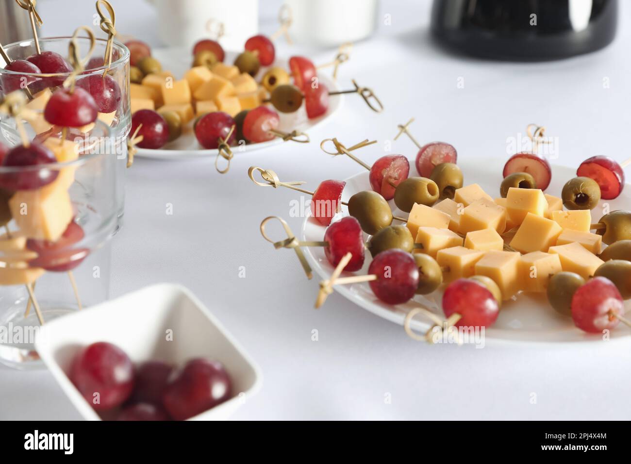 Served table snacks fruits hi-res stock photography and images - Alamy