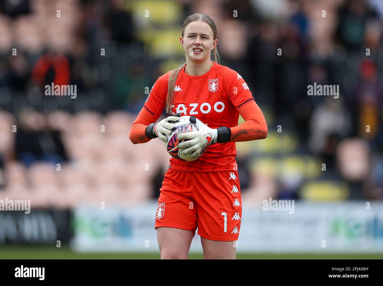 File photo dated 03-04-2022 of Aston Villa goalkeeper Hannah Hampton ...