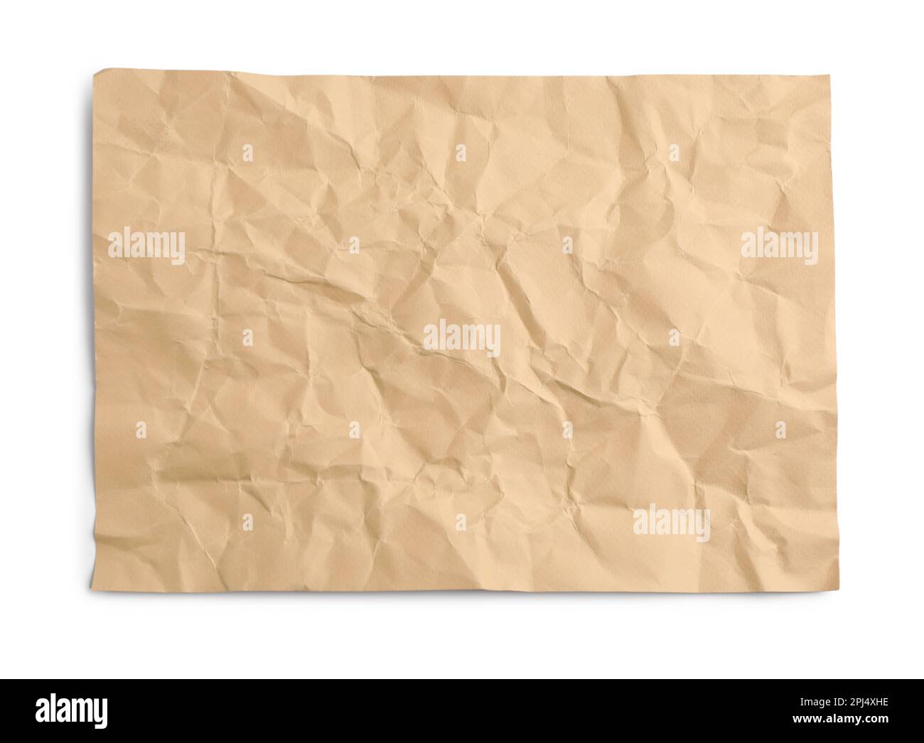 Vintage messy crumpled paper Cut Out Stock Images & Pictures - Alamy