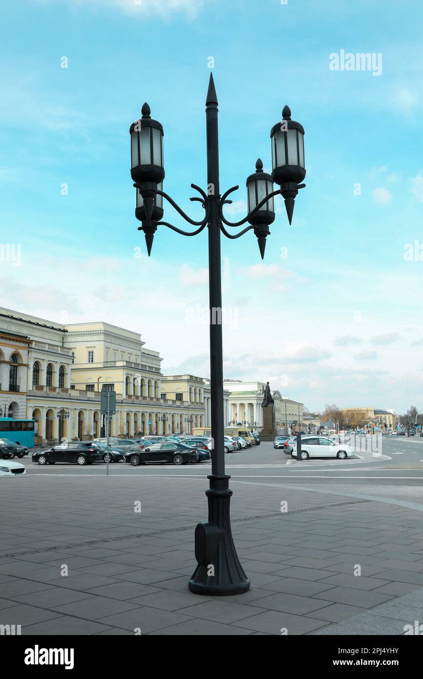 Old Fashioned Streetlights City Retro Street Lamp City Street Light