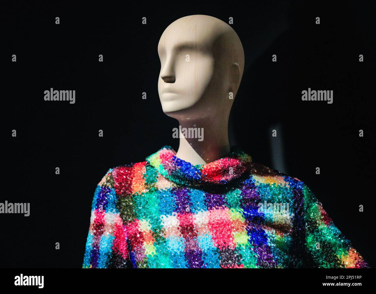 London, UK. 31st Mar, 2023. The Rainbow Check Dress. The Magic Flowers ...