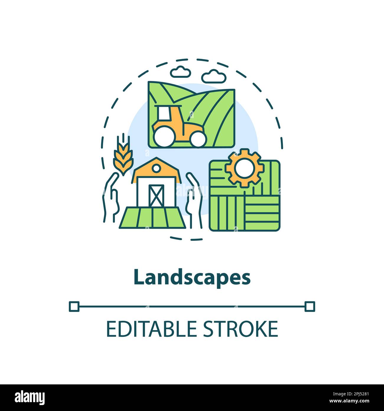Landscapes concept icon Stock Vector Image & Art - Alamy